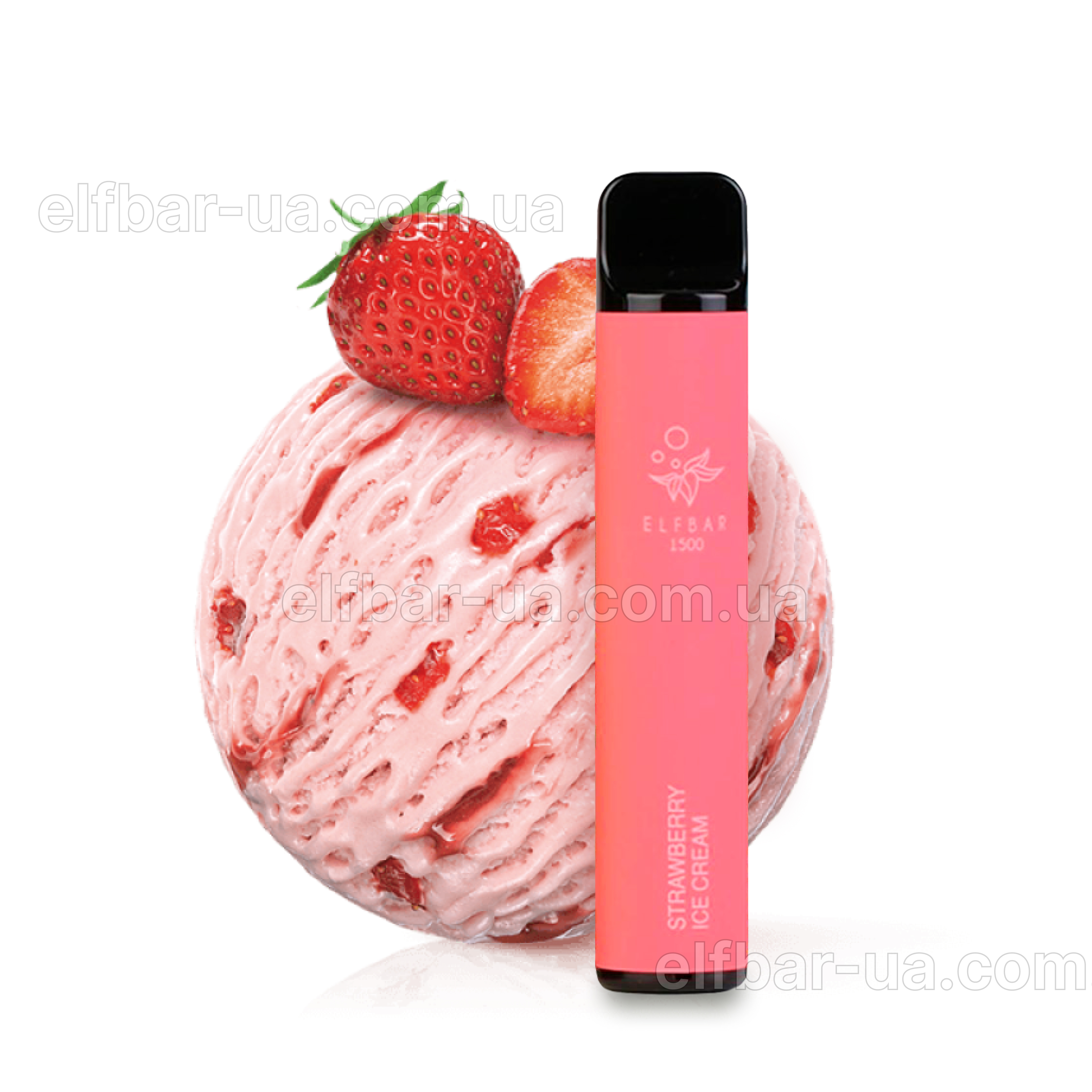 Elf Bar 1500 Classic 5% Strawberry Ice Cream (Полуничне Морозиво ...
